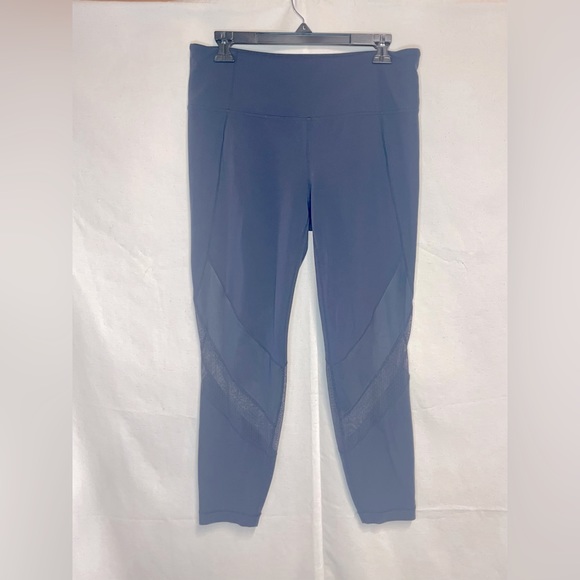 Athleta | Pants & Jumpsuits | Athleta Navy Mesh Shine Salutation ...